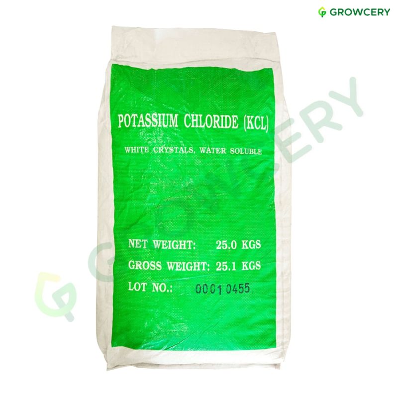 GROWCERY แม่ปุ๋ยเกล็ด 0-0-60 KCI โพแทสเซียมคลอไรด์